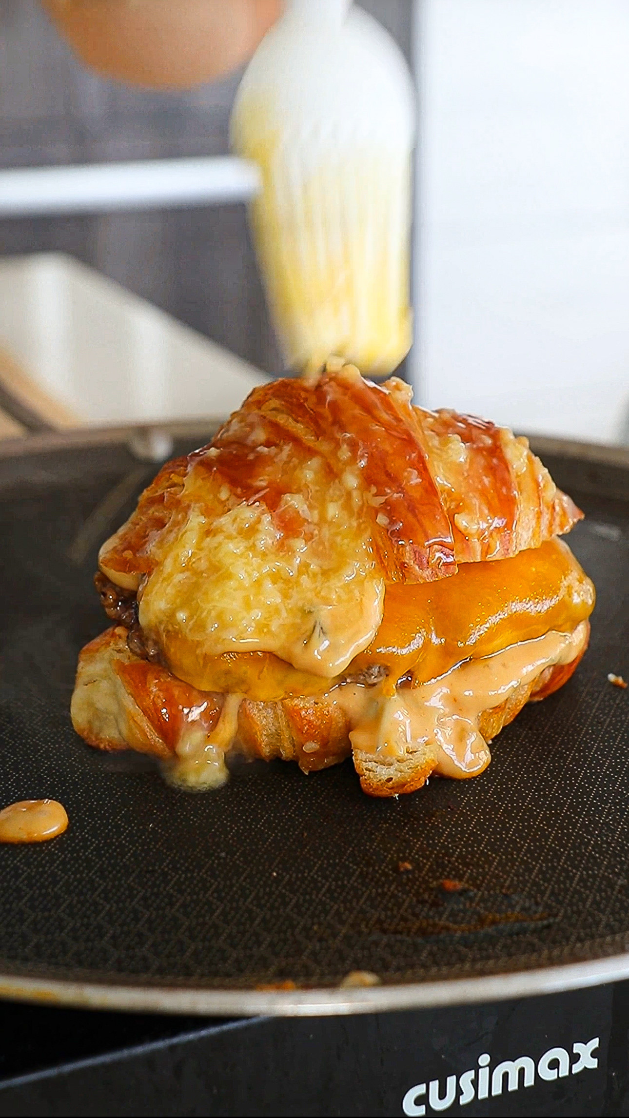 Mini Croissant Smash Burgers