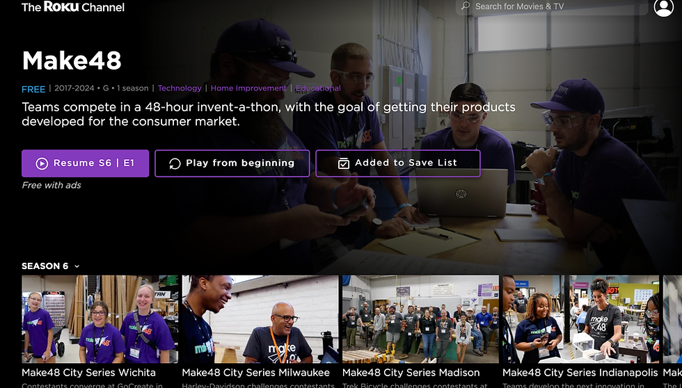 Season 6 of Make48 Is Now Available ON-DEMAND!