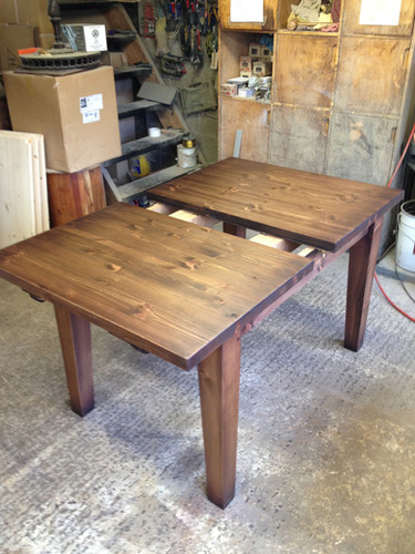 Extending Pine Table, stained to customer's choice | ellis-furniture