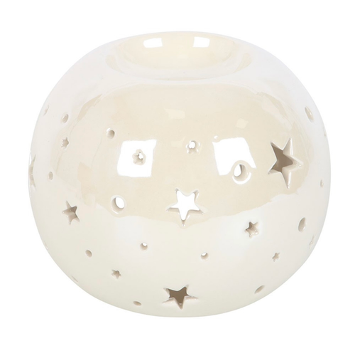White iridescent star burner | PourVousYorkshire