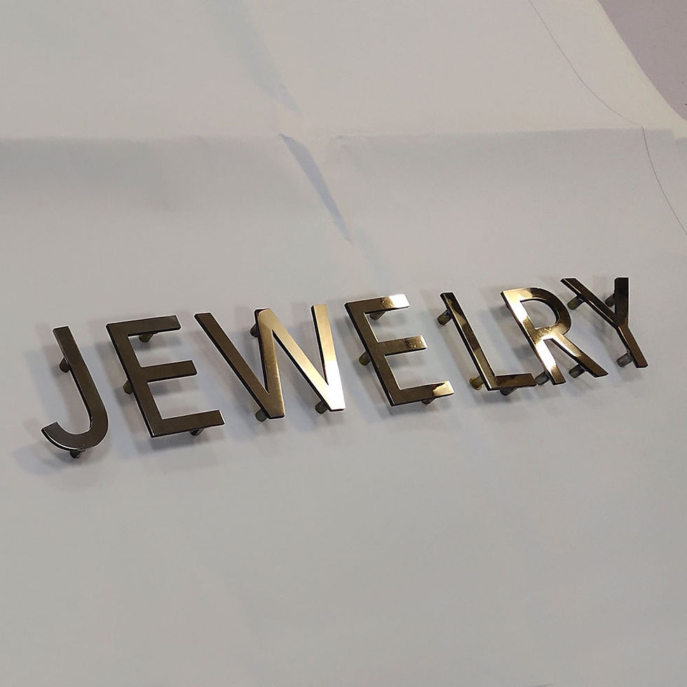 jewelry store sign brushed bronze sign letters,stainless letter signage ...