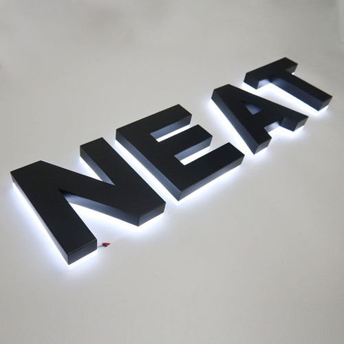 Led Sign Backlit Stainless 3D Letter Sign Illuminated Logo light up led ...
