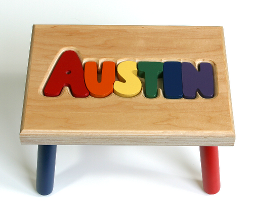 1-4 Letter Name Puzzle Stool | puzzles-by-dave1