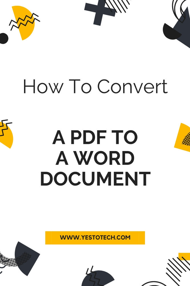 PDF To Word How To Convert A PDF To A Word Document PDF To Word How To Convert A PDF To A Word Document