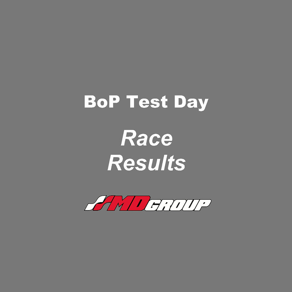 BoP Test Day - Result and Race Information