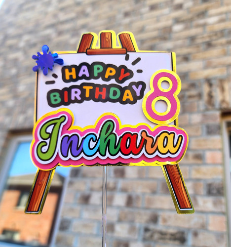 Paint Party | Cake Topper | PartyFrenzyCreations