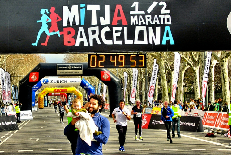 A meia maratona de Barcelona