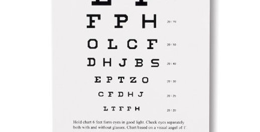 Pocket Snellen Eye Chart | bock-medical