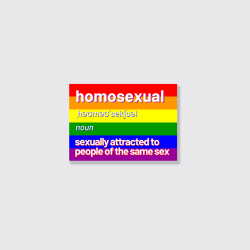 homosexual definition sticker - new design! | Let Women Speak