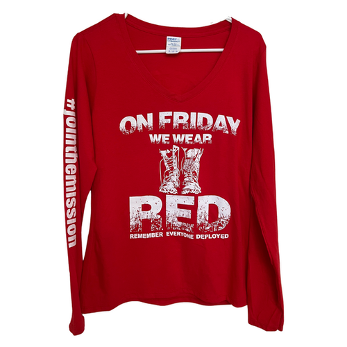 Women's We Wear R.E.D. Long Sleeve Shirt | W4W