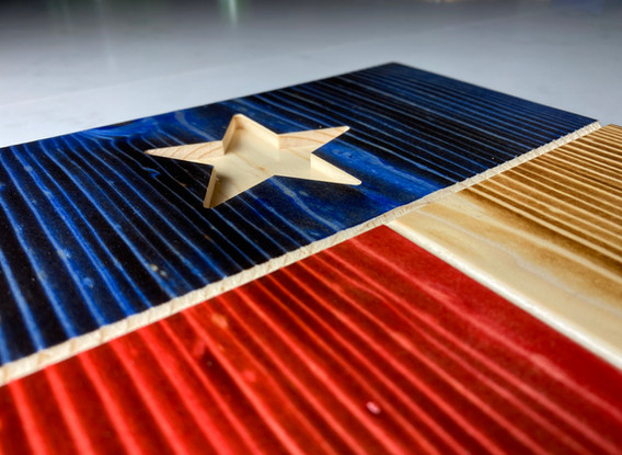 Wooden Texas Flag | Texas Carvings