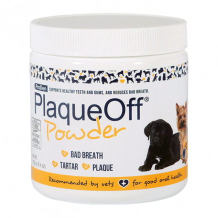 Plaque Off Powder Dog180gr. Bottle | Remi's Pet Supply