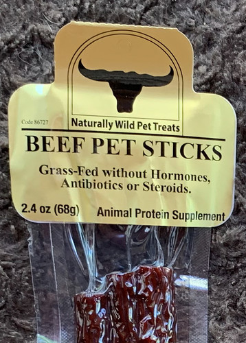 Beef Pet Sticks 6" 3pk | Remi's Pet Supply