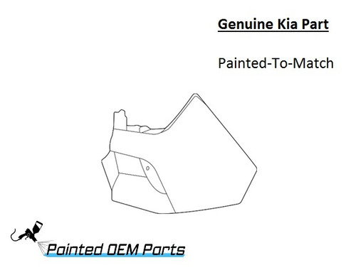 Painted 2021-2023 Kia Seltos Rear Bumper Side Panel | Genuine OEM