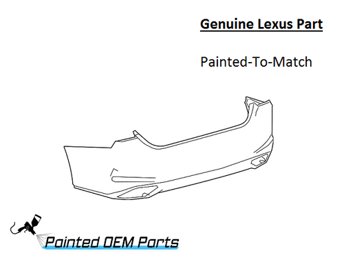 Painted 2019-2024 Lexus ES350 ES 350 Rear Bumper Cover | Genuine OEM