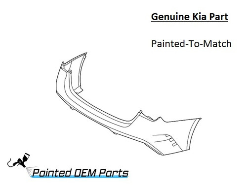 Painted 2021-2024 Kia K5 Rear Bumper | Genuine OEM