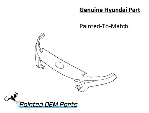 Painted 2022-2023 Hyundai Kona Upper Front Bumper | Genuine OEM