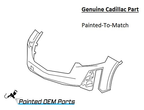 Painted 2020-2025 Cadillac XT6 Front Bumper | Genuine OEM