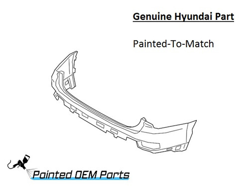 Painted 2020-2022 Hyundai Palisade Upper Rear Bumper | Genuine OEM