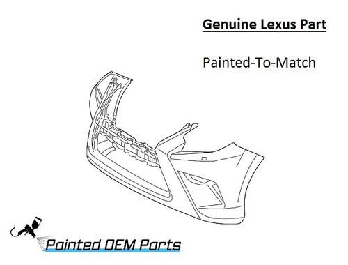 Painted 2014-2019 Lexus GX460 GX 460 Front Bumper Cover | Genuine OEM