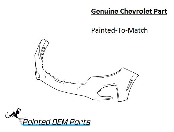 Painted 2022-2023 Chevrolet Equinox Front Bumper Cover | Genuine OEM