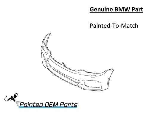 Painted 2017-2020 BMW 5 Series 530 540 550 Front Bumper | Genuine OEM