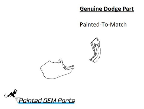 Painted 2023-2025 Dodge Hornet Rear Bumper Side Panel | Genuine OEM