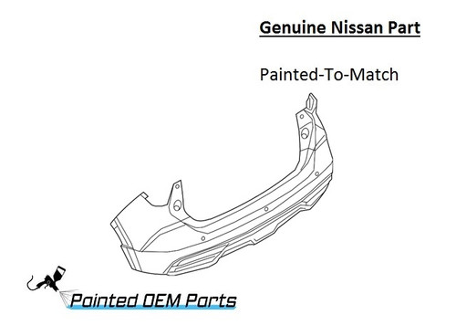Painted 2021-2024 Nissan Kicks Rear Bumper | Genuine OEM