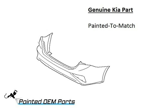Painted 2022-2024 Kia Forte Rear Bumper | Genuine OEM