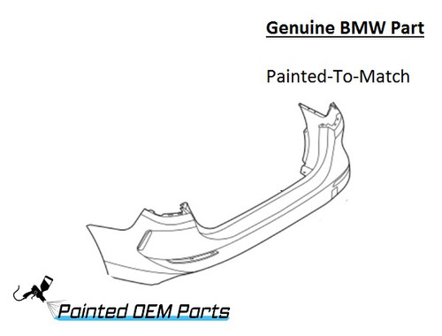 Painted 2020-2024 BMW 228 235 Gran Coupe Rear Bumper | Genuine OEM