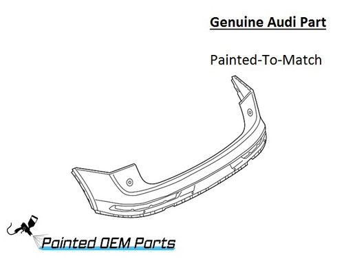 Painted 2021-2024 Audi Q5 Rear Bumper | Genuine OEM