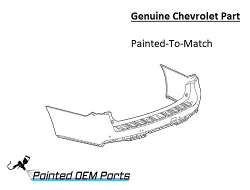 Painted 2021-2024 GMC Yukon Rear Bumper Cover | Genuine OEM
