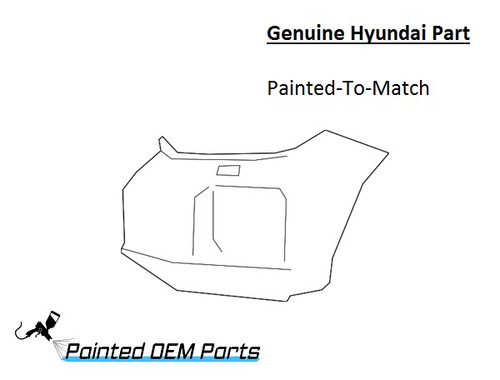 Painted 2020-2022 Hyundai Palisade Front Bumper Side Panel | Genuine OEM