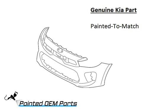 Painted 2021-2023 Kia Rio Front Bumper | Genuine OEM