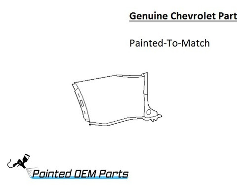 Painted 2018-2021 Chevrolet Traverse Rear Bumper Side Panel | Genuine OEM