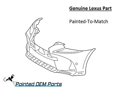 Painted 2018-2020 Lexus IS300 IS350 Front Bumper | Genuine OEM