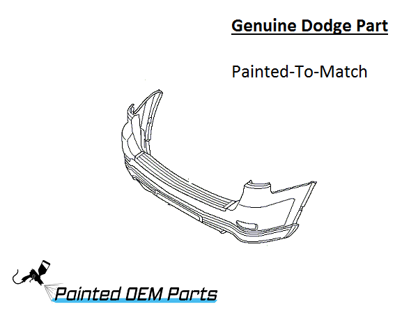 Painted 2011-2022 Dodge Durango Rear Bumper Cover | Genuine OEM