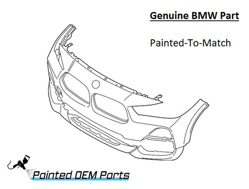Painted 2018-2023 BMW X2 Front Bumper | Genuine OEM