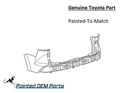 Painted 2021-2026 Toyota Sienna Rear Bumper | Genuine OEM
