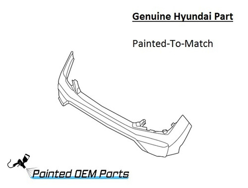 Painted 2022-2023 Hyundai Kona EV Rear Bumper | Genuine OEM