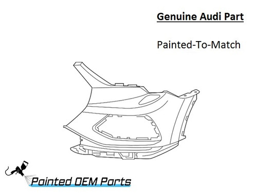 Painted 2019-2024 Audi Q3 Front Bumper Side Panels | Genuine OEM