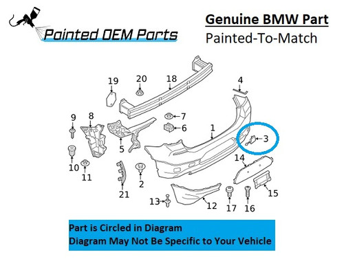 Painted 2018-2023 BMW X2 Rear Tow Hook Cover | Genuine OEM