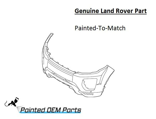 Painted 2016-2019 Land Rover Ranger Rover Evoque Front Bumper | Genuine OEM