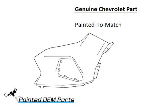 Painted 2019-2022 Chevrolet Blazer Front Bumper End | Genuine OEM
