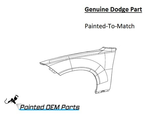 Painted 2015-2023 Dodge Charger Front Fender | Genuine OEM