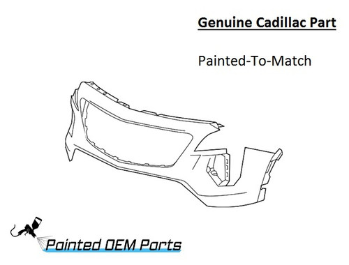 Painted 2019-2023 Cadillac XT4 Front Bumper | Genuine OEM