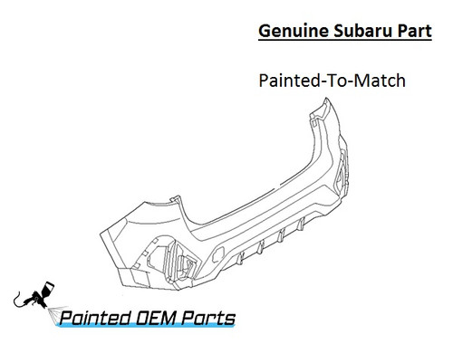 Painted 2024-2025 Subaru Crosstrek Rear Bumper | Genuine OEM