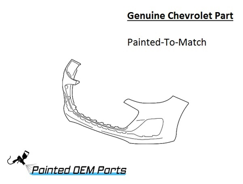 Painted 2019-2022 Chevrolet Spark Front Bumper Cover | Genuine OEM