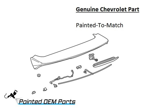 Painted 2019-2024 Chevrolet Blazer Rear Spoiler | Genuine OEM