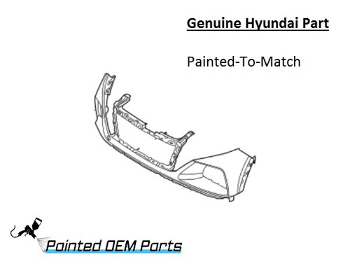 Painted 2022-2024 Hyundai Tucson Front Bumper | Genuine OEM